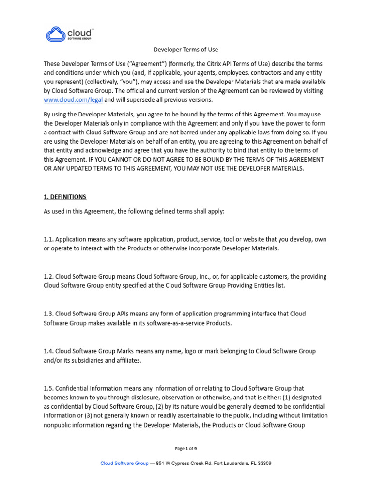 developer-terms-of-use | PDF | Indemnity | Legal Liability