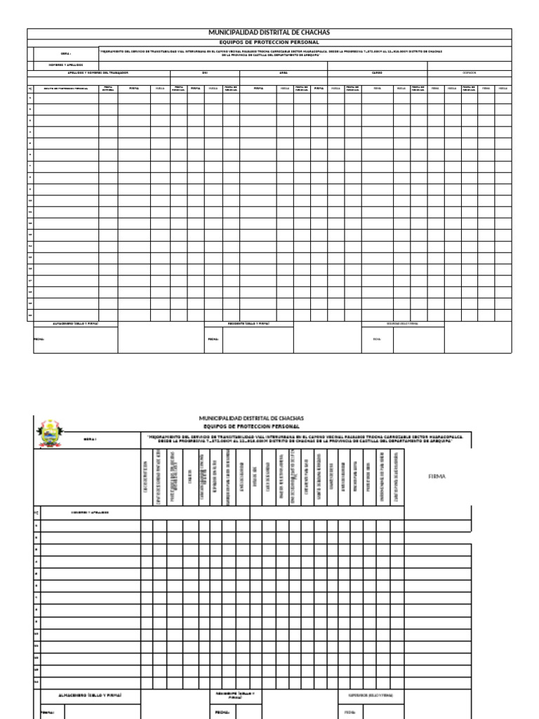 LISTA DE EPPS- OBREROS MODIFICADO | PDF