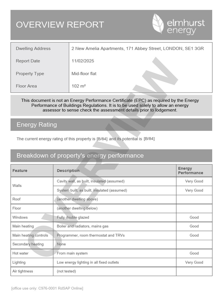 EPC Overview for 2 New Amelia Apartments | PDF | Building Technology | Building Engineering