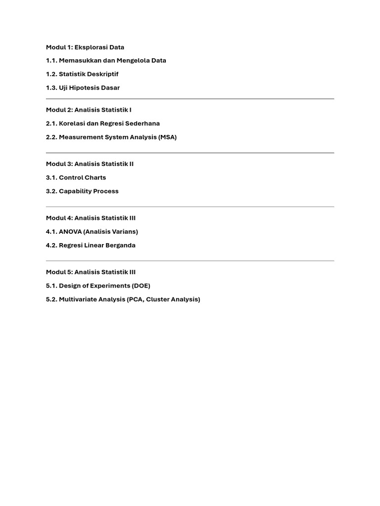 Panduan Lengkap Analisis Statistik | PDF