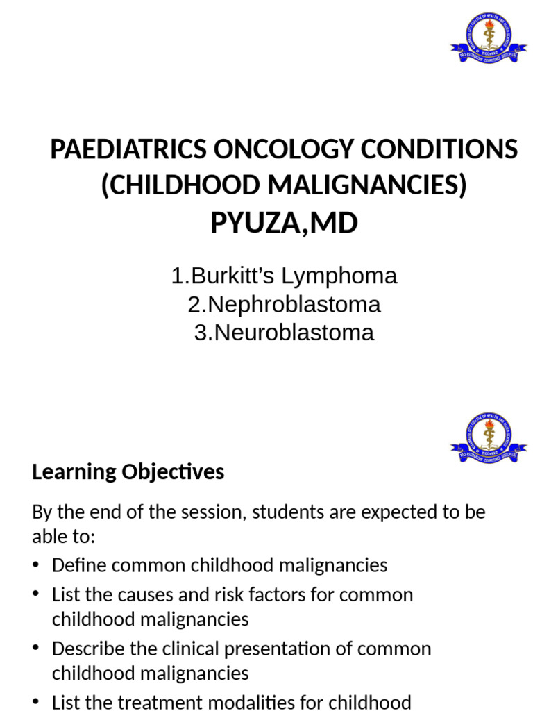 Paeds Oncology | PDF | Lymphoma | Diseases And Disorders