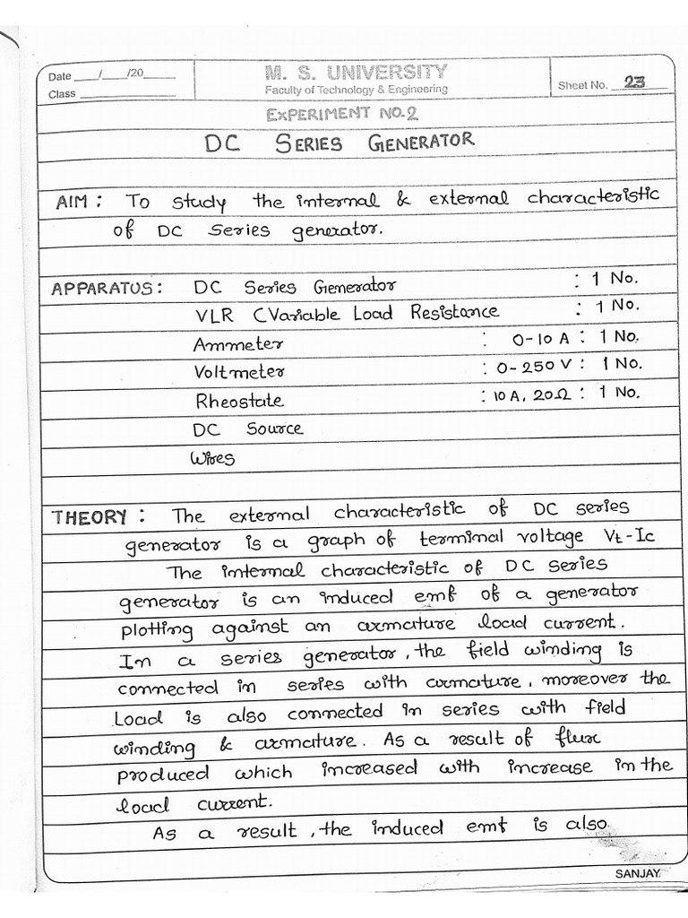 LAB-DC Series Generator | PDF