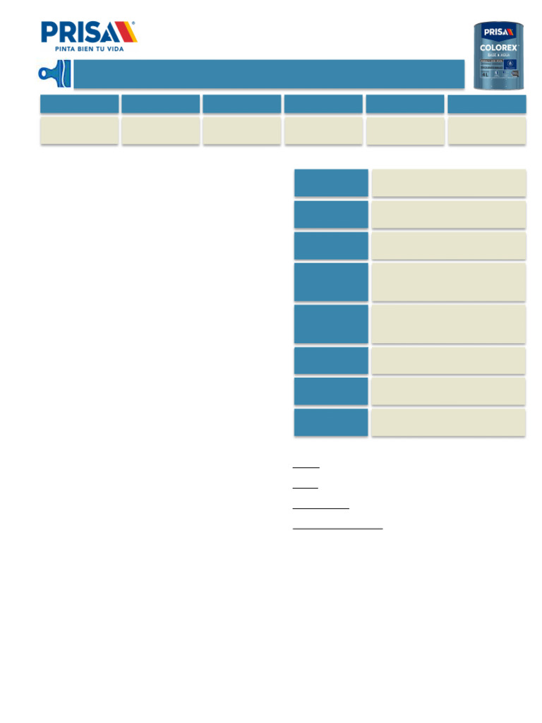 Colorex BA 1119 | PDF | Agua | Pintar