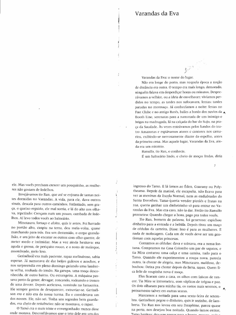 Varandas Da Eva (Milton Hatoum | PDF