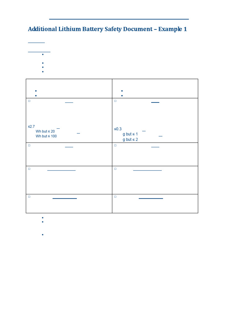 Lithium Battery Shipping Safety Template | PDF | Lithium Ion Battery ...