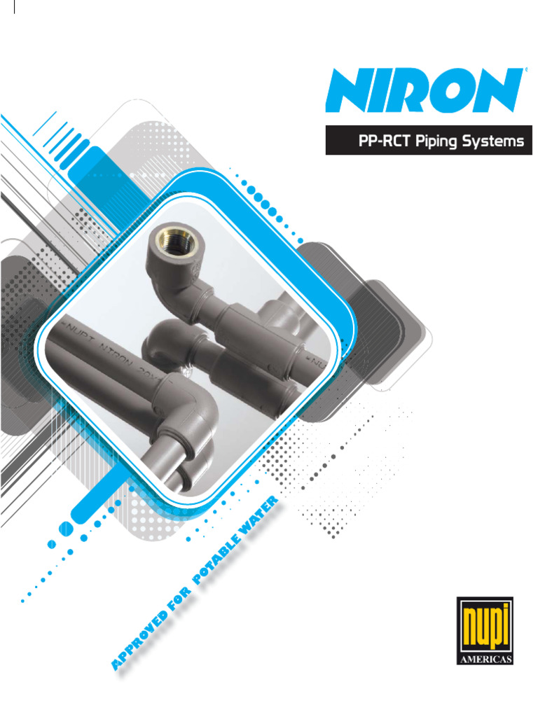 Niron PPR PP-RCT Brochure | PDF | Pipe (Fluid Conveyance) | Applied And Interdisciplinary Physics