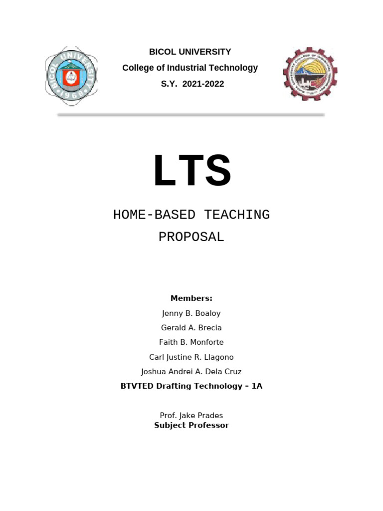 LTS Home-Based Teaching Proposal | PDF | Learning | Public Speaking
