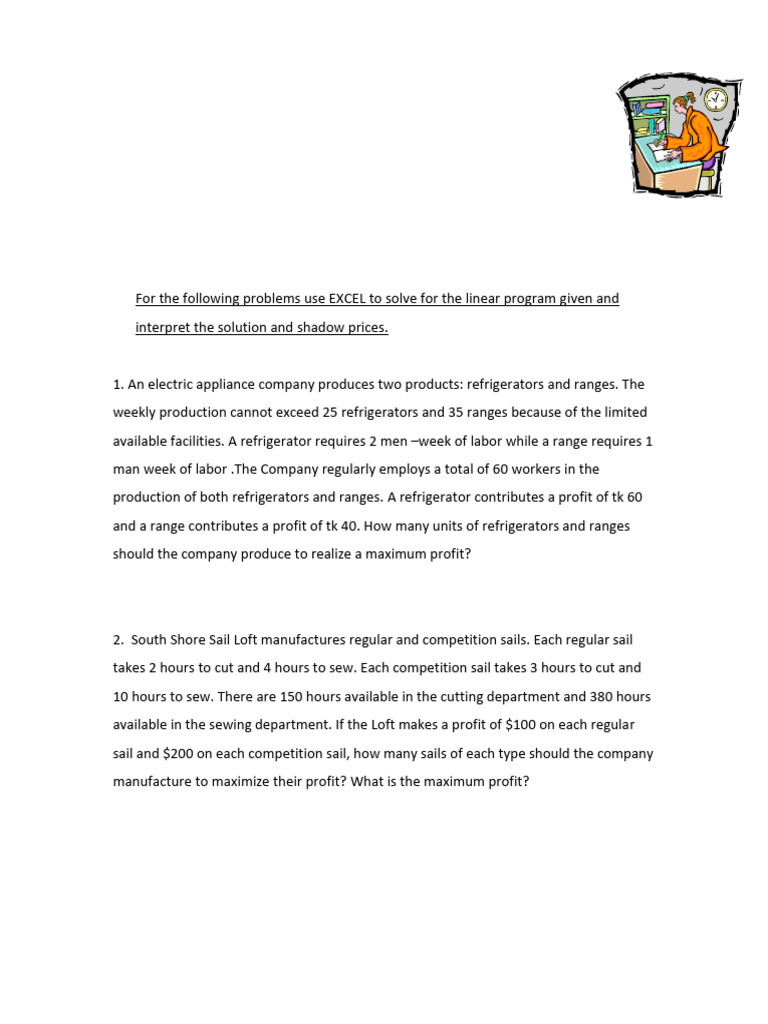 Linear Programming Assignment | PDF Linear Programming Assignment | PDF
