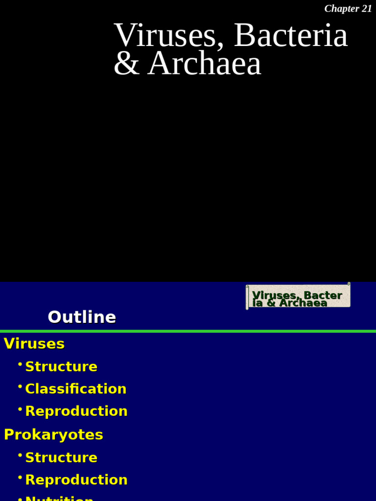 20 Viruses, Bacteria and Archaea | PDF | Virus | Archaea
