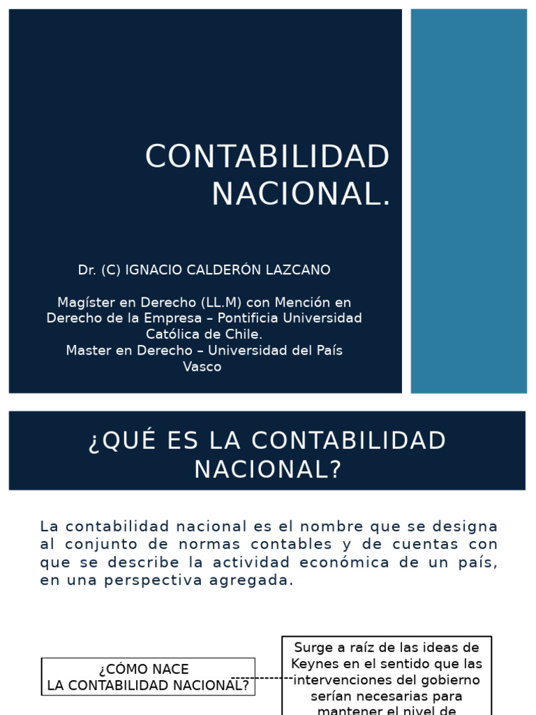 Contabilidad Nacional UCEN | PDF | Producto Interno Bruto | Economias