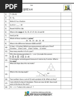 Arithmetic Mental Maths Year 6 Answers | PDF | Area