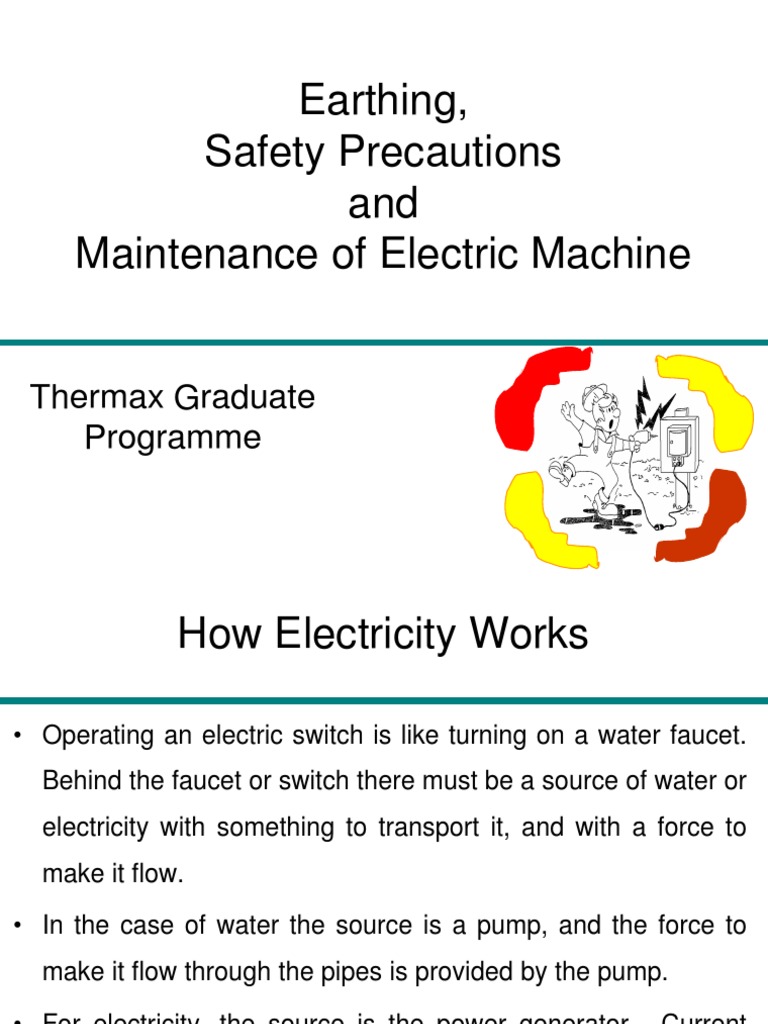 Earthing, Safety Precaution and Maintenance | PDF | Electric Shock ...