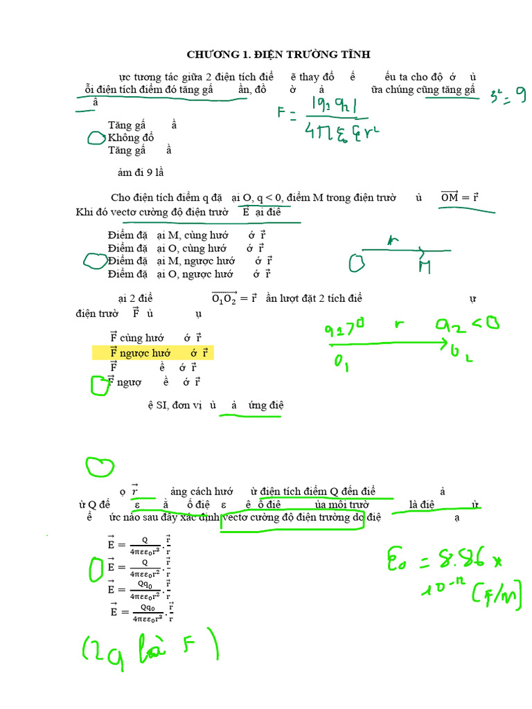 Câu Hỏi Trắc Nghiệm_Ôn Tập VLDC | PDF