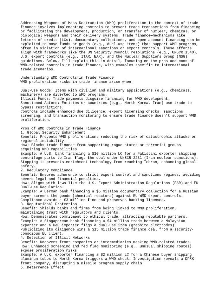 Addressing Weapons of Mass Destruction | PDF | Nuclear Proliferation ...