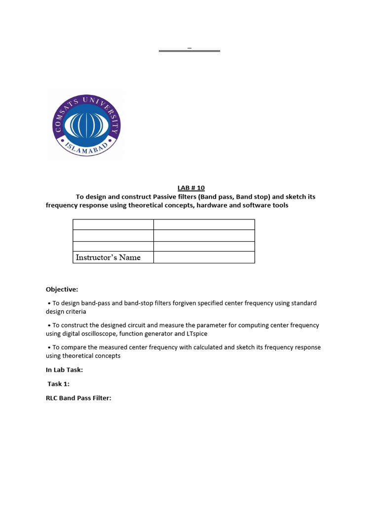 Eca 2 Lab 10 | PDF | Signal Processing | Electrical Engineering