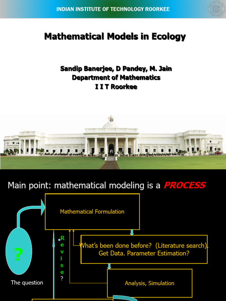 Mathematical Models in Ecology | PDF | Stability Theory | Mechanics