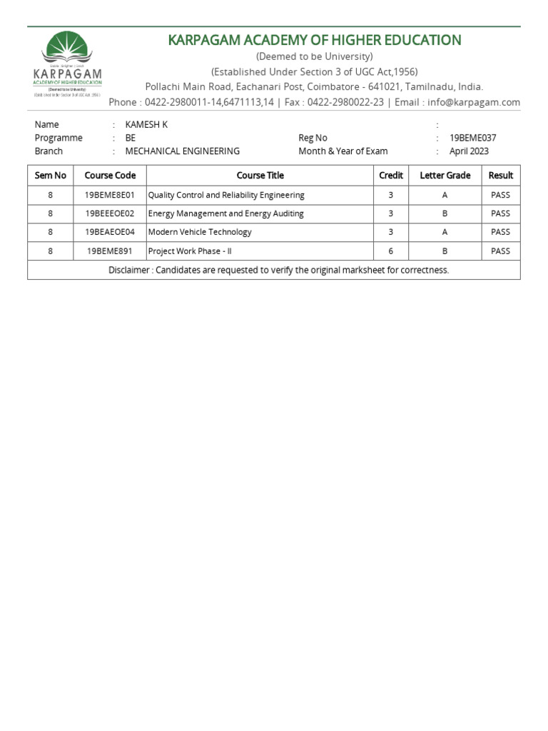 Final Year | PDF