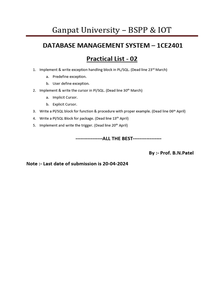 1ce2401 - Pract - 02 | PDF