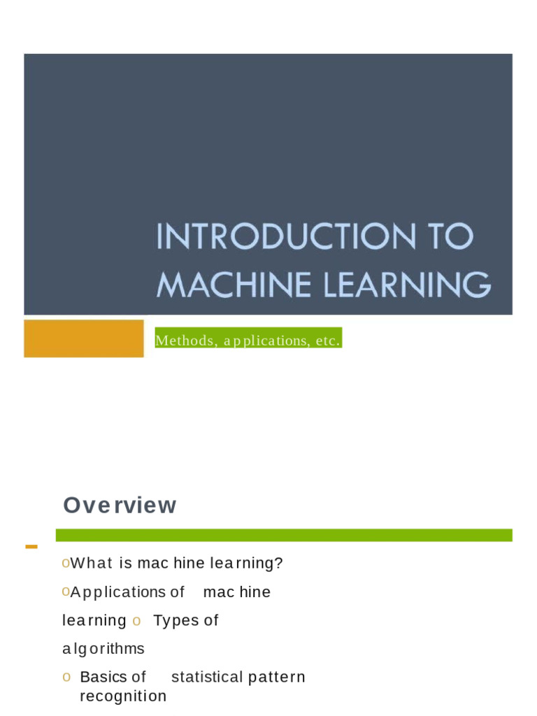 On Machine Learning | PDF | Artificial Intelligence | Intelligence (AI) & Semantics