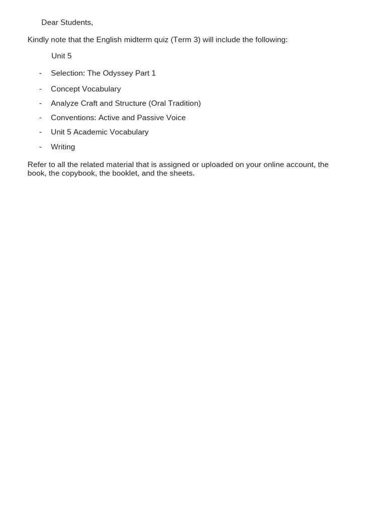 Grade 9 Term 2 Final Exam Memo | PDF