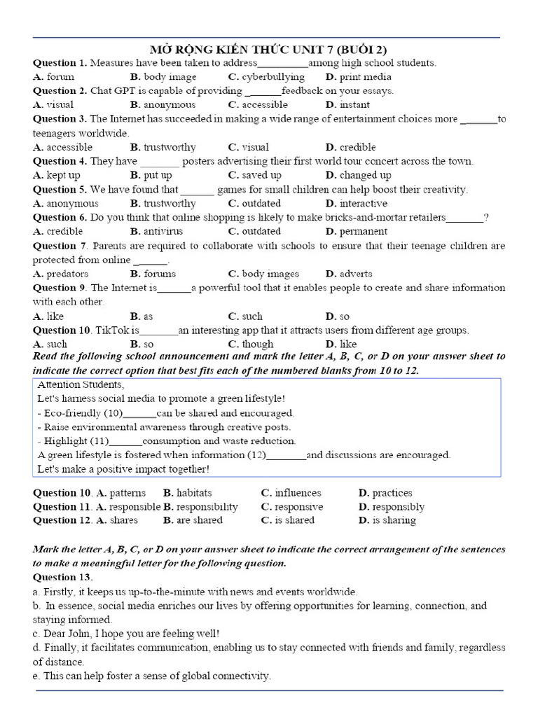 Mo Rong Kien Thuc Unit 7 Buoi 2 Hsdocx 1600 PDF - Gdrive.vip | PDF
