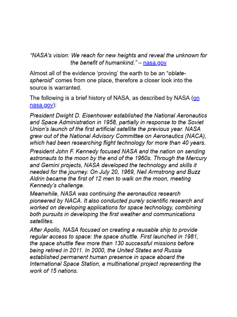 The Earth Is Flat Be Afraid B - Casper Stith 54-106 | PDF | Nasa | Van ...