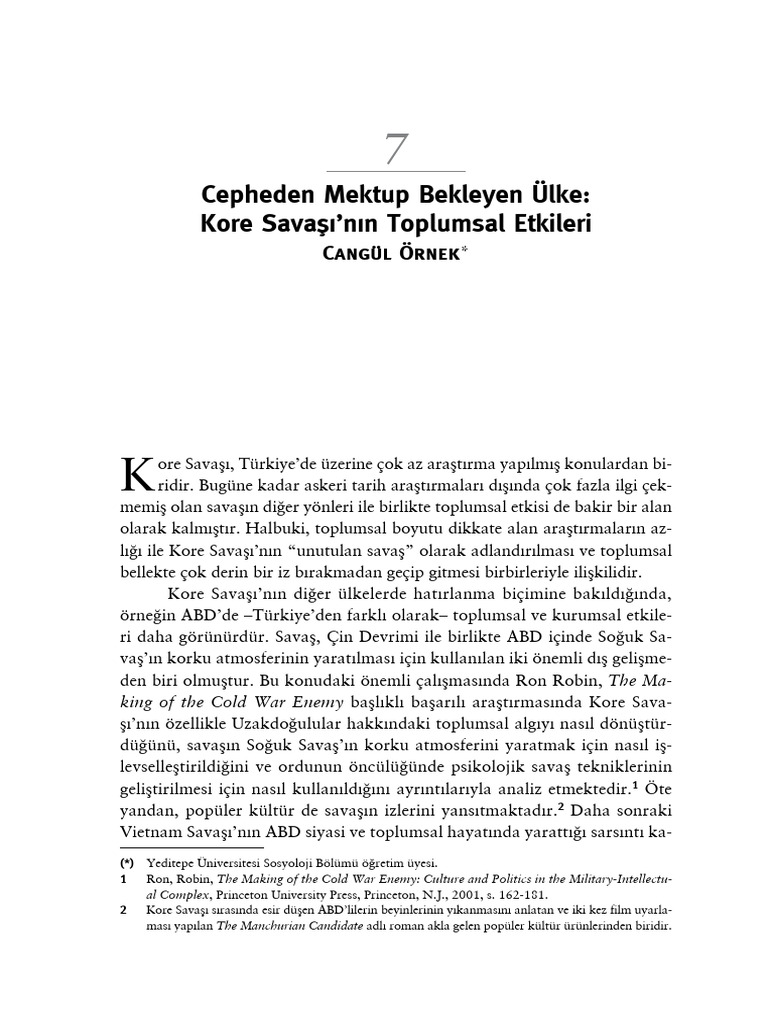 Cepheden Mektup Bekleyen Ulke Kore Savas | PDF