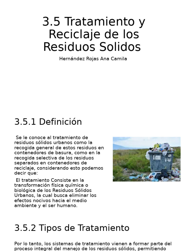 Tema 3.5 HRAC | PDF | Residuos | Compost