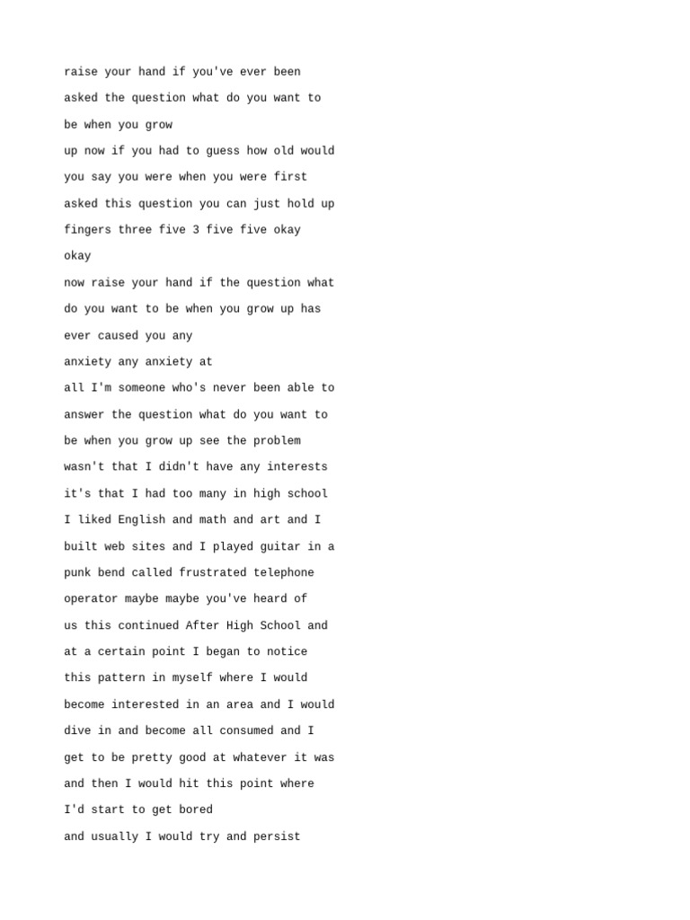 (English (Auto-Generated) ) Why Some of Us Don't Have One True Calling ...