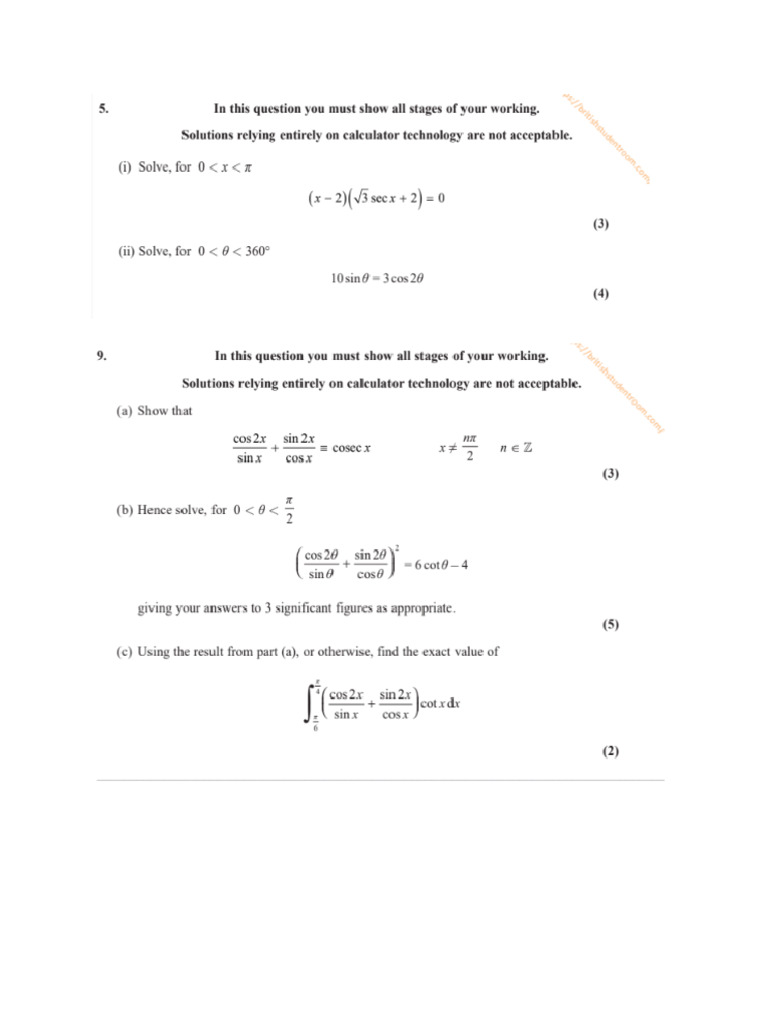 Maths P3 Ch3 | PDF