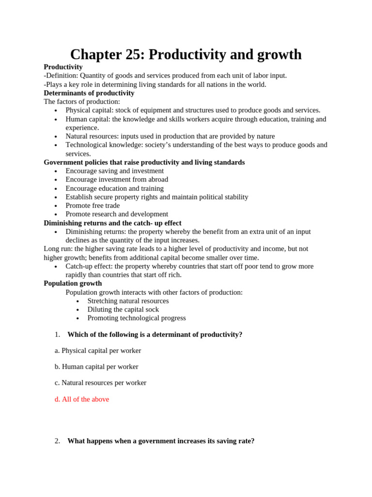 Chap 25 and Chap 26 Group Macro-Connection | PDF | Economic Growth | Saving