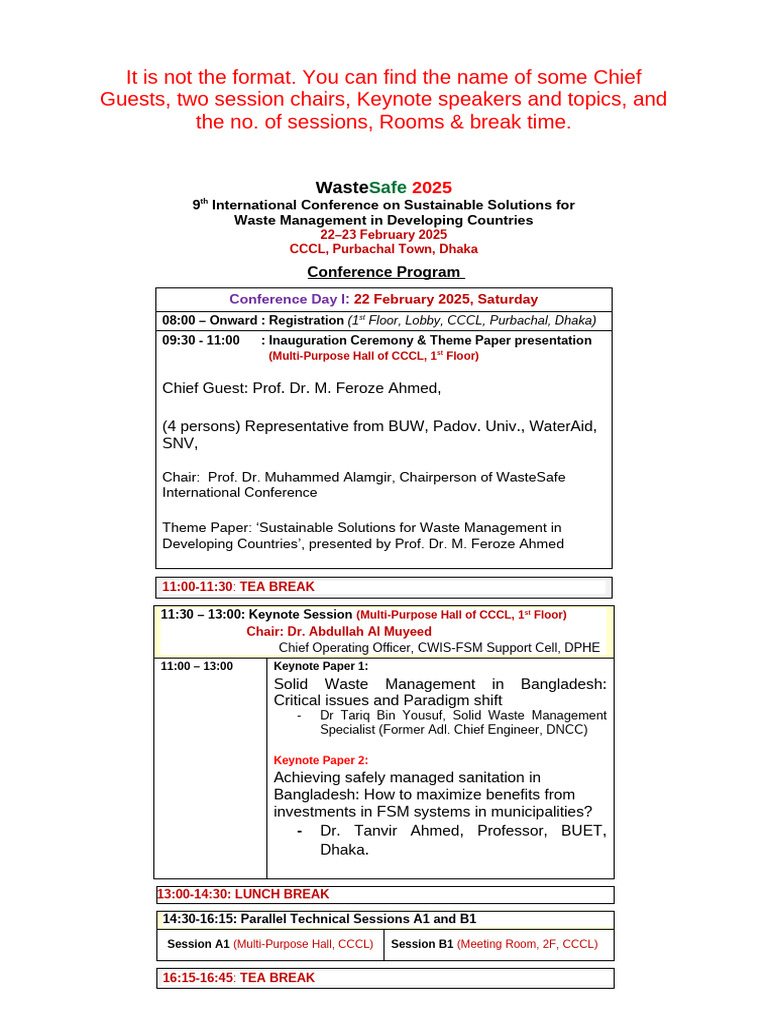 Hints - To Make Program - WasteSafe 2025 | PDF