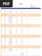 2025 Employee Time Sheet Template | PDF