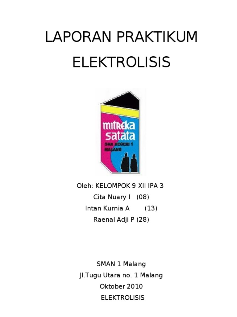 Elektrolisis Na2SO4 dan KI: Hasil dan Analisis | PDF