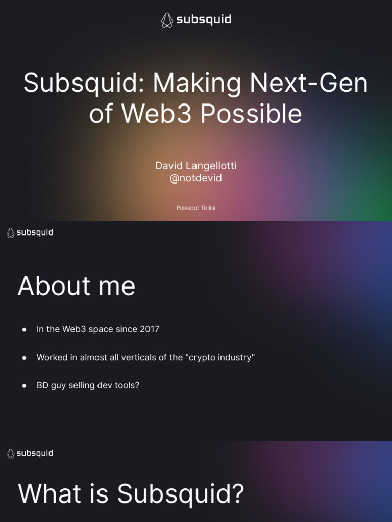 David Langellotti - Making Next-Gen of Web3 Possible | PDF | Computer ...