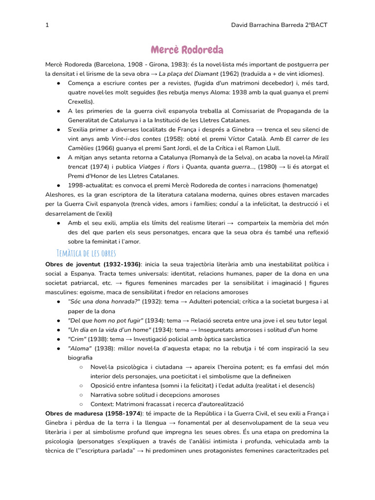 Mercé Rodoreda | PDF