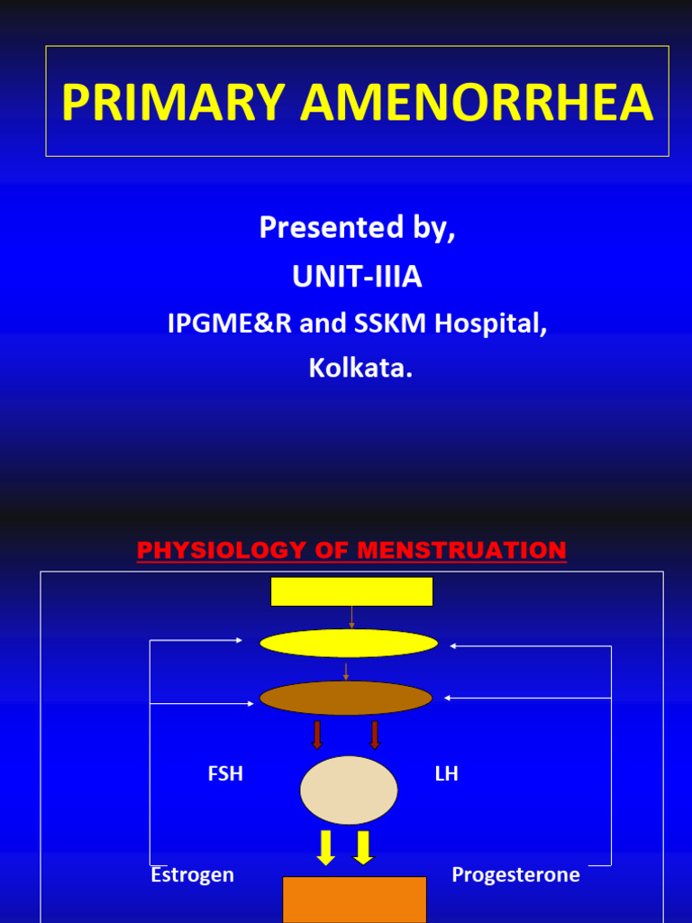 Primaryamenorrhea 201102112106 | PDF | Menstrual Cycle | Reproductive ...