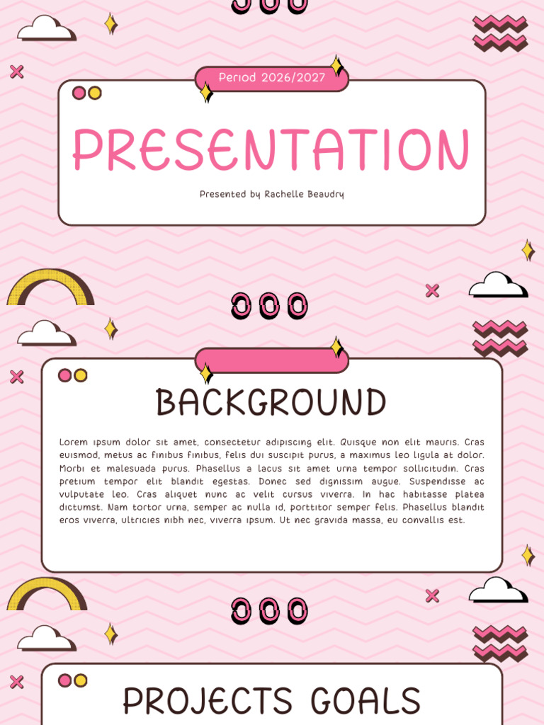 Pink Illustration Cute Playful Presentation | PDF
