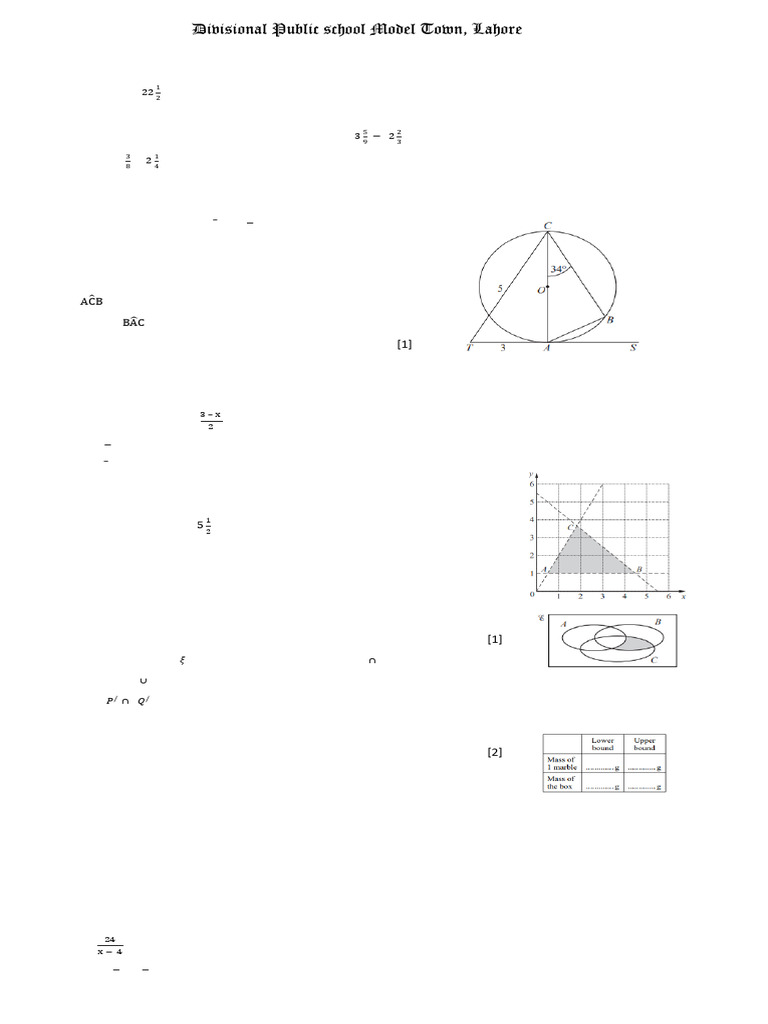 Summer, 24 Task 4 C2, 2024 | PDF | Circle | Geometry