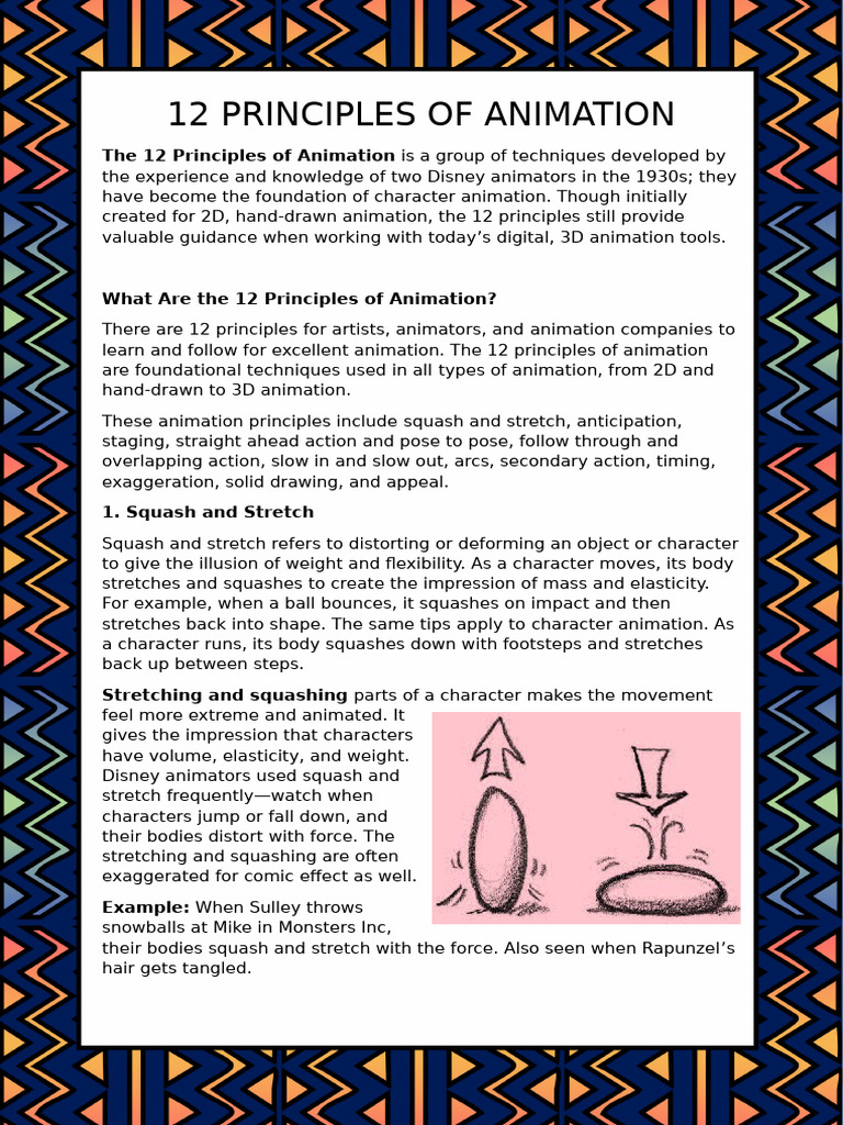 12 Principles of Animation | PDF