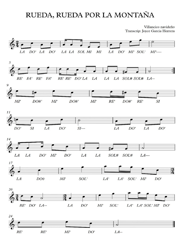 Rueda Rueda Partitura | PDF