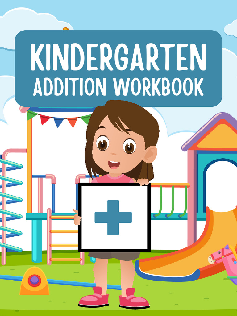 Fun and Colorful Kindergarten Addition Math Worksheet PDF | PDF