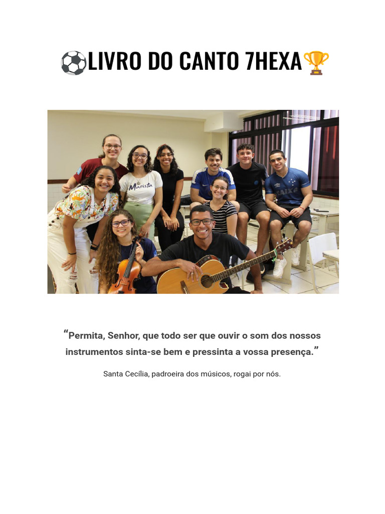 Livro Do Canto 7hexa?-4 | PDF | Amor | Maria, mãe de Jesus