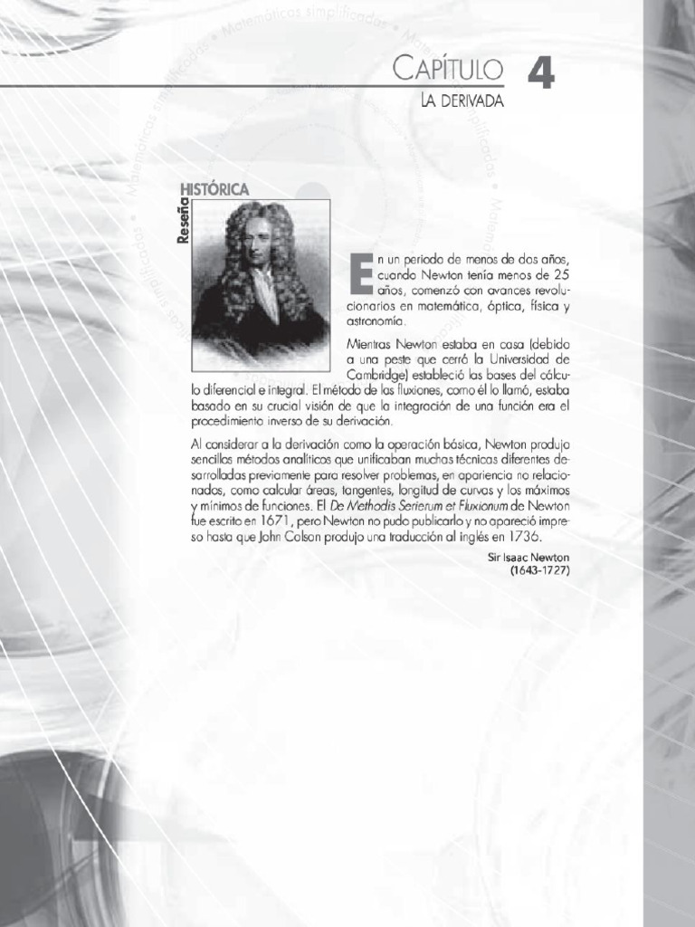 Capitulo 4 La Derivada | PDF