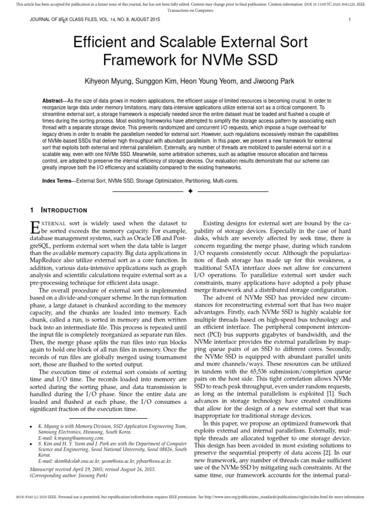 Myung 2020 | PDF | Solid State Drive | Computer Data Storage