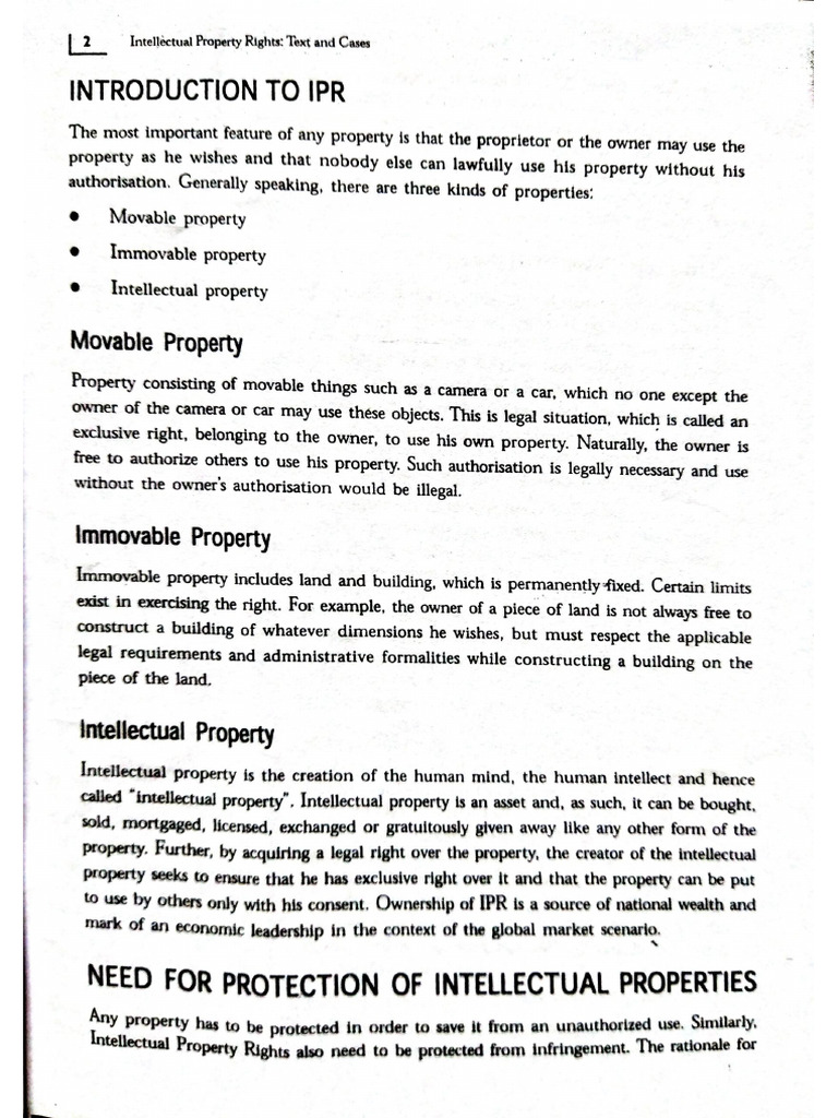 IPR Module 1 Chapter 1 & 2 | PDF