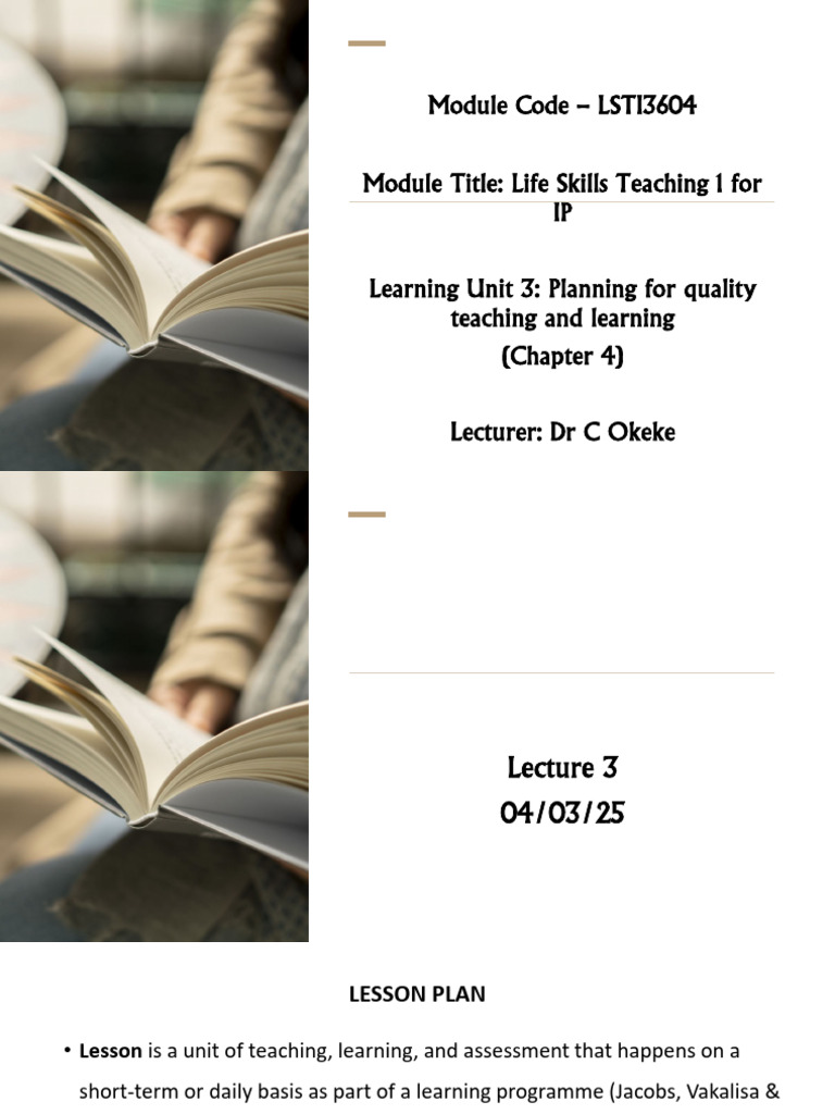 Effective Lesson Planning in Life Skills | PDF | Lesson Plan | Learning