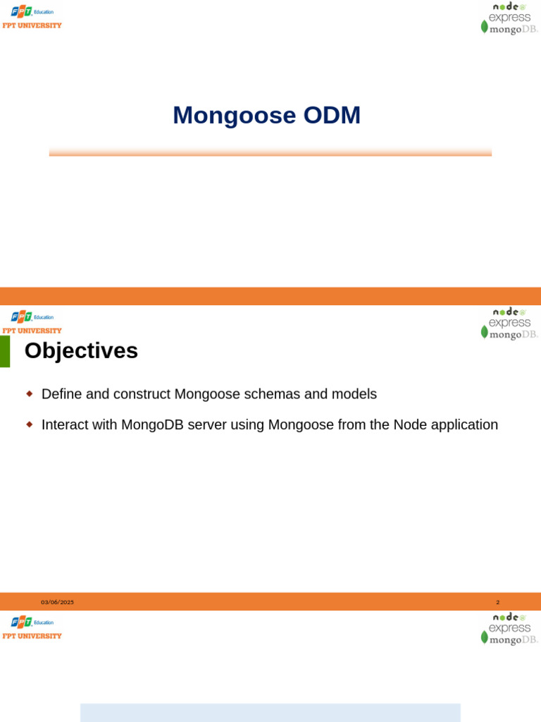 Session 20-21-22-Mongoose ODM | PDF | Mongo Db | Database Schema