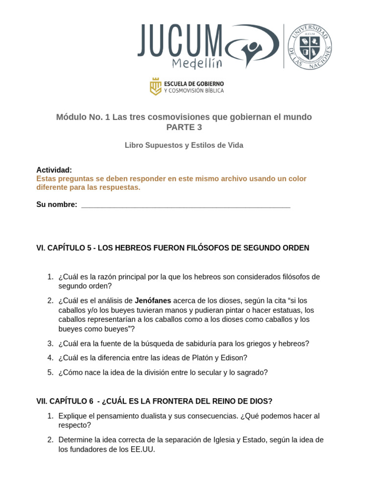 Modulo 1 Libro Supuestos y Estilos de Vida 2da Parte | PDF