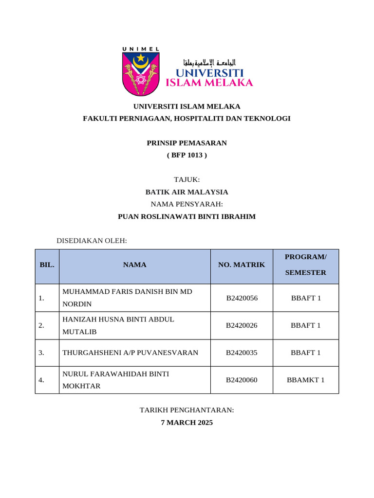 BATIK AIR MALAYSIA ASS[1] | PDF